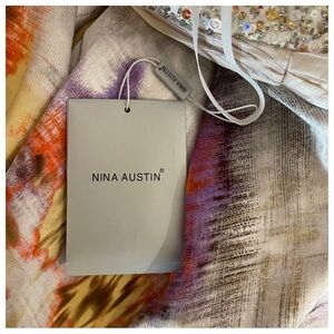 Nina Austin | Dresses | Nwt Nina Austin Silk Tiedye Multi Halter Dress | Poshmark